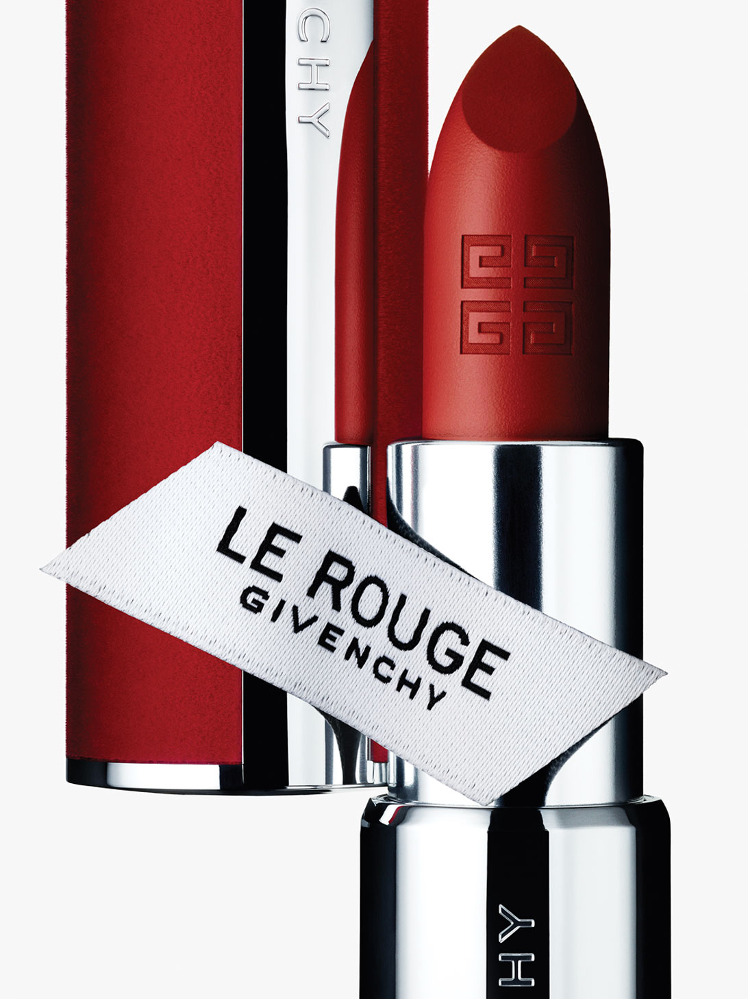Le Rouge Deep Velvet • Matité Poudrée Haute Pigmentation ∷ GIVENCHY